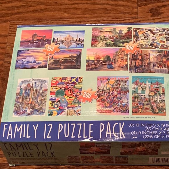 Games | Family 12 Puzzle Pack | Poshmark